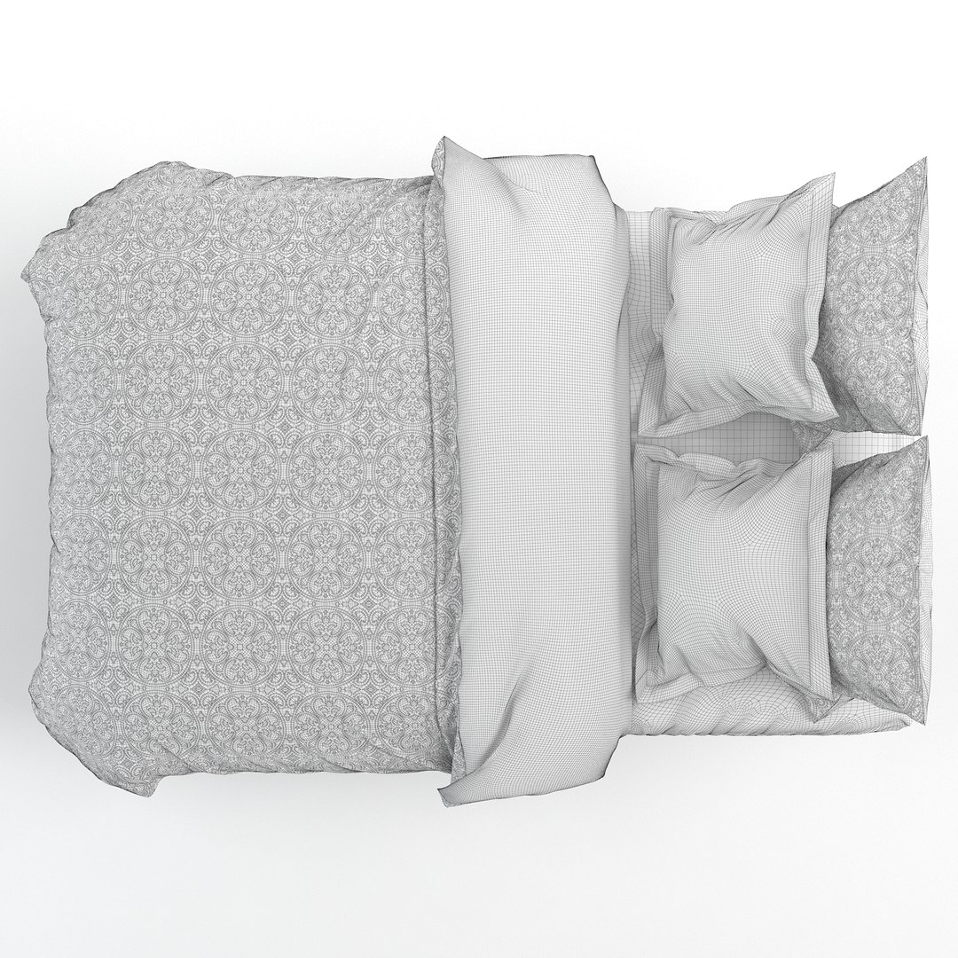 3d Bed Photorealistic Realistic