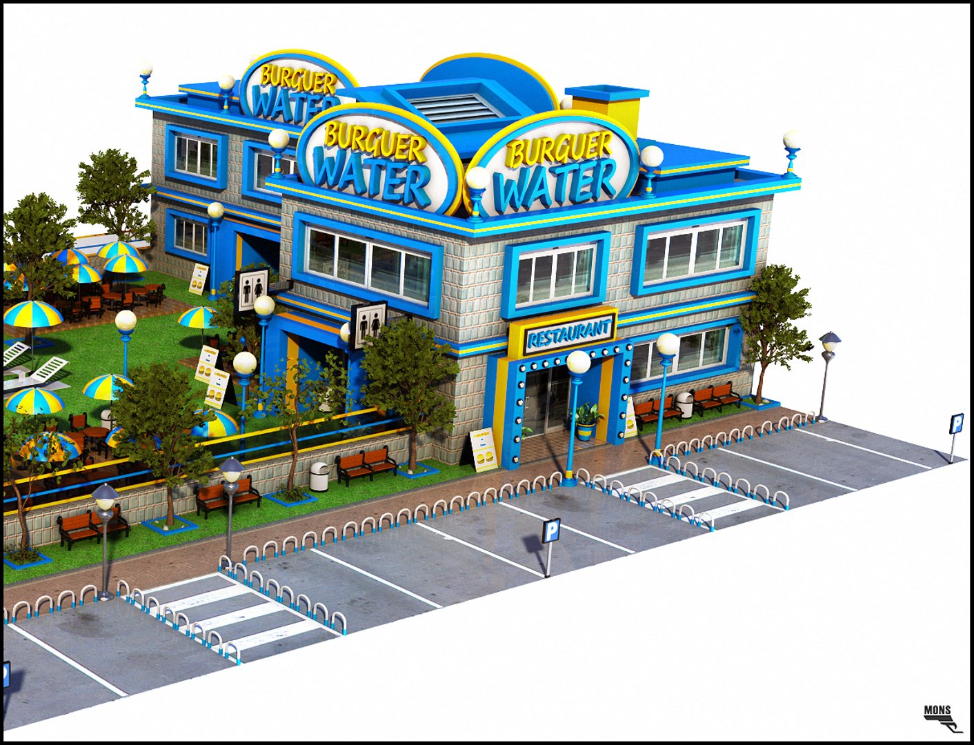 3d Restaurant Big