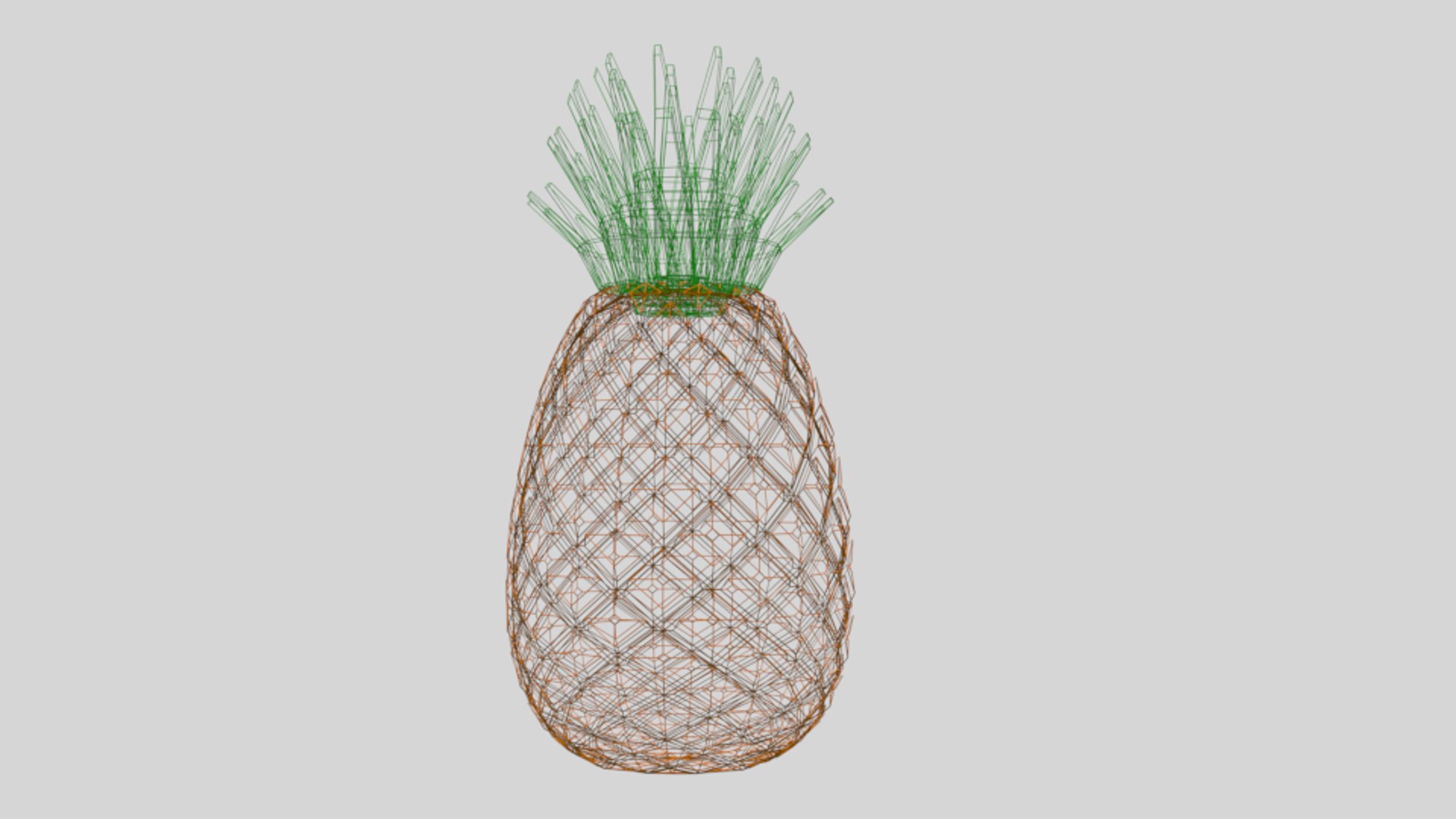 Cartoon Pineapple Model - TurboSquid 1431676