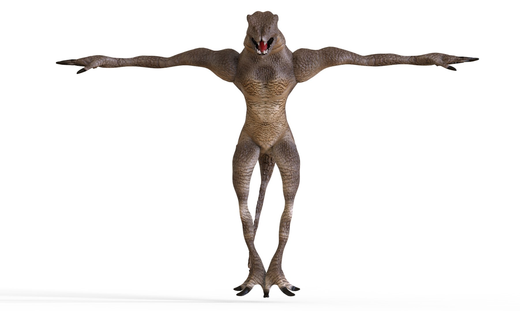 3D model lizard man - TurboSquid 1370053