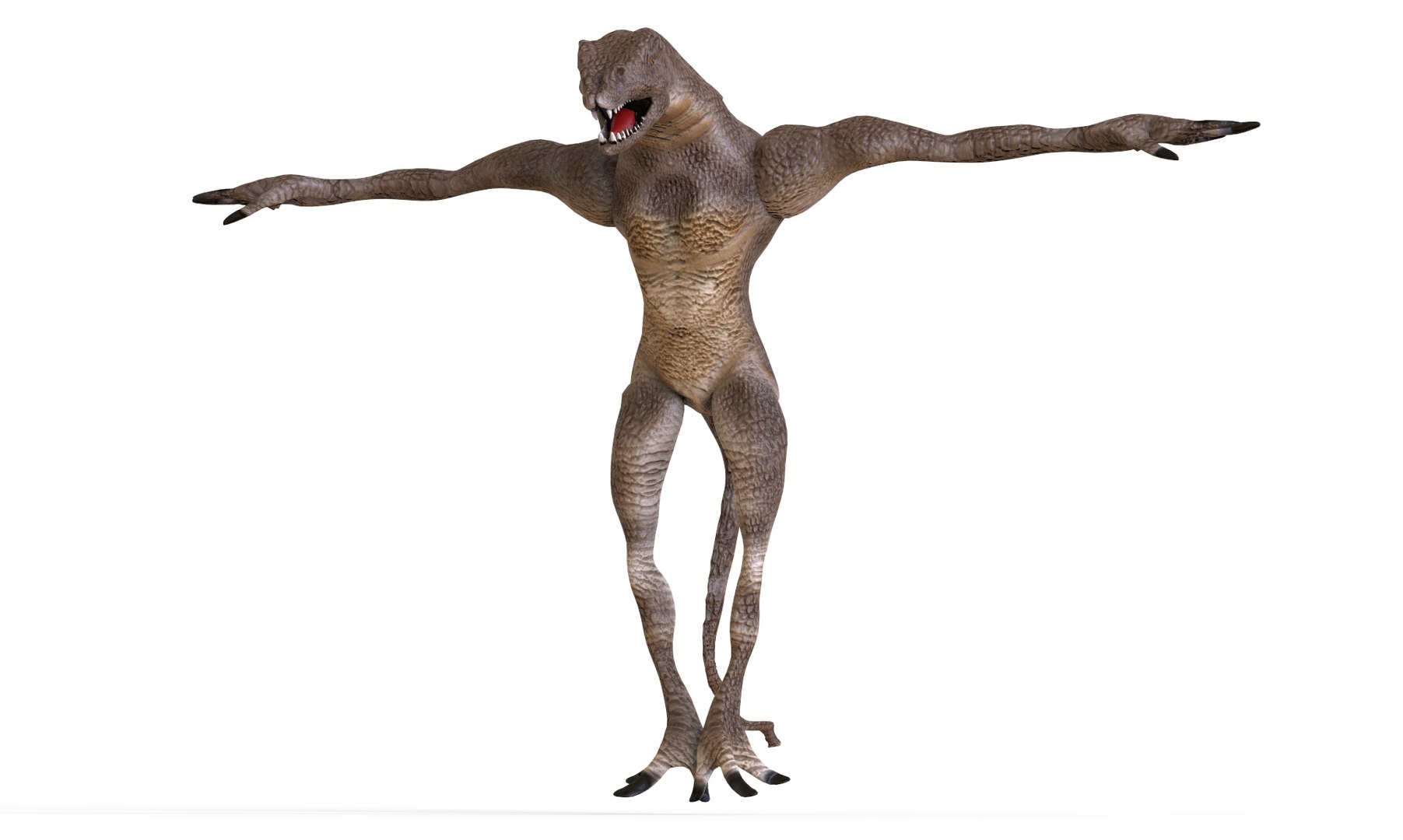 3D model lizard man - TurboSquid 1370053