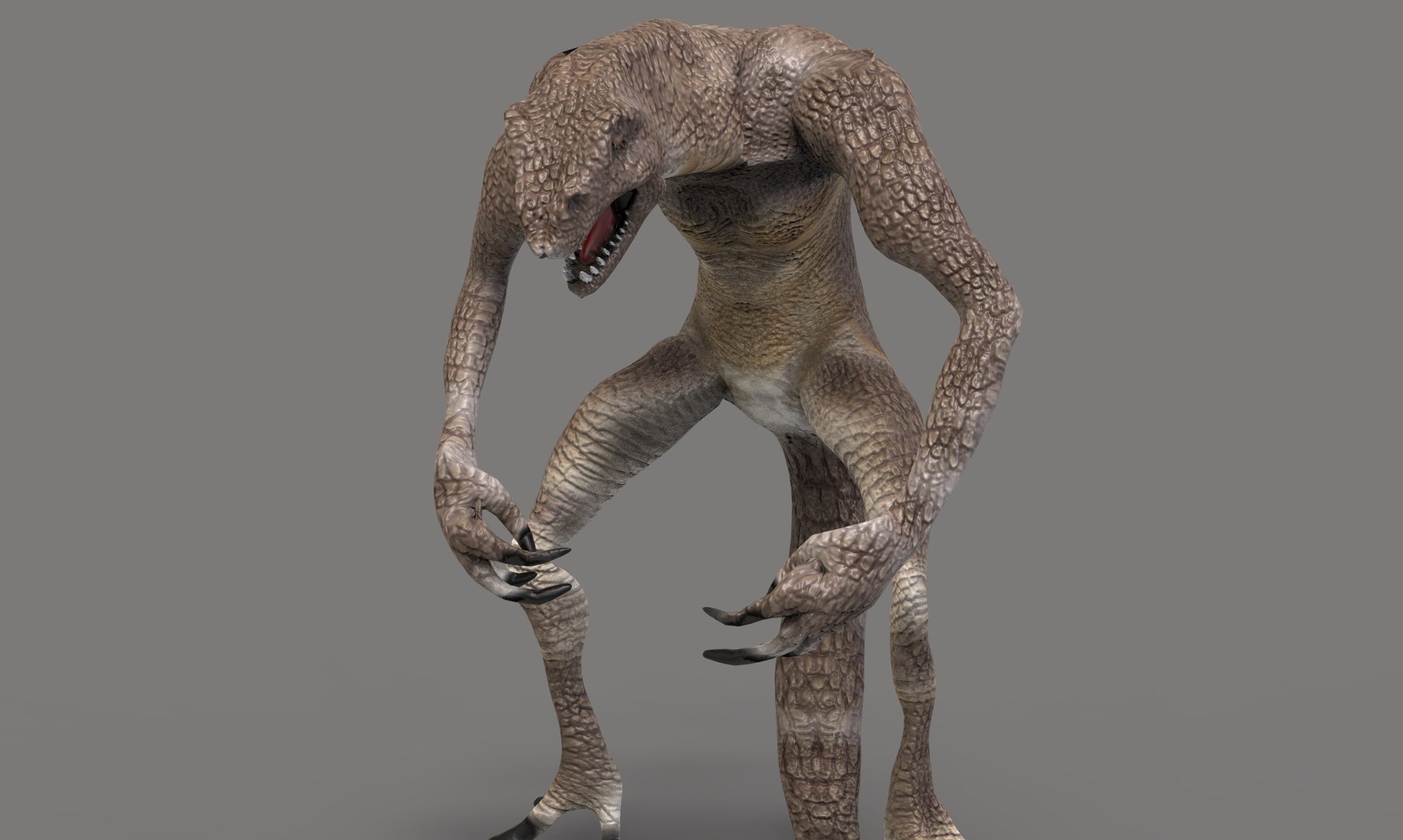 3D model lizard man - TurboSquid 1370053