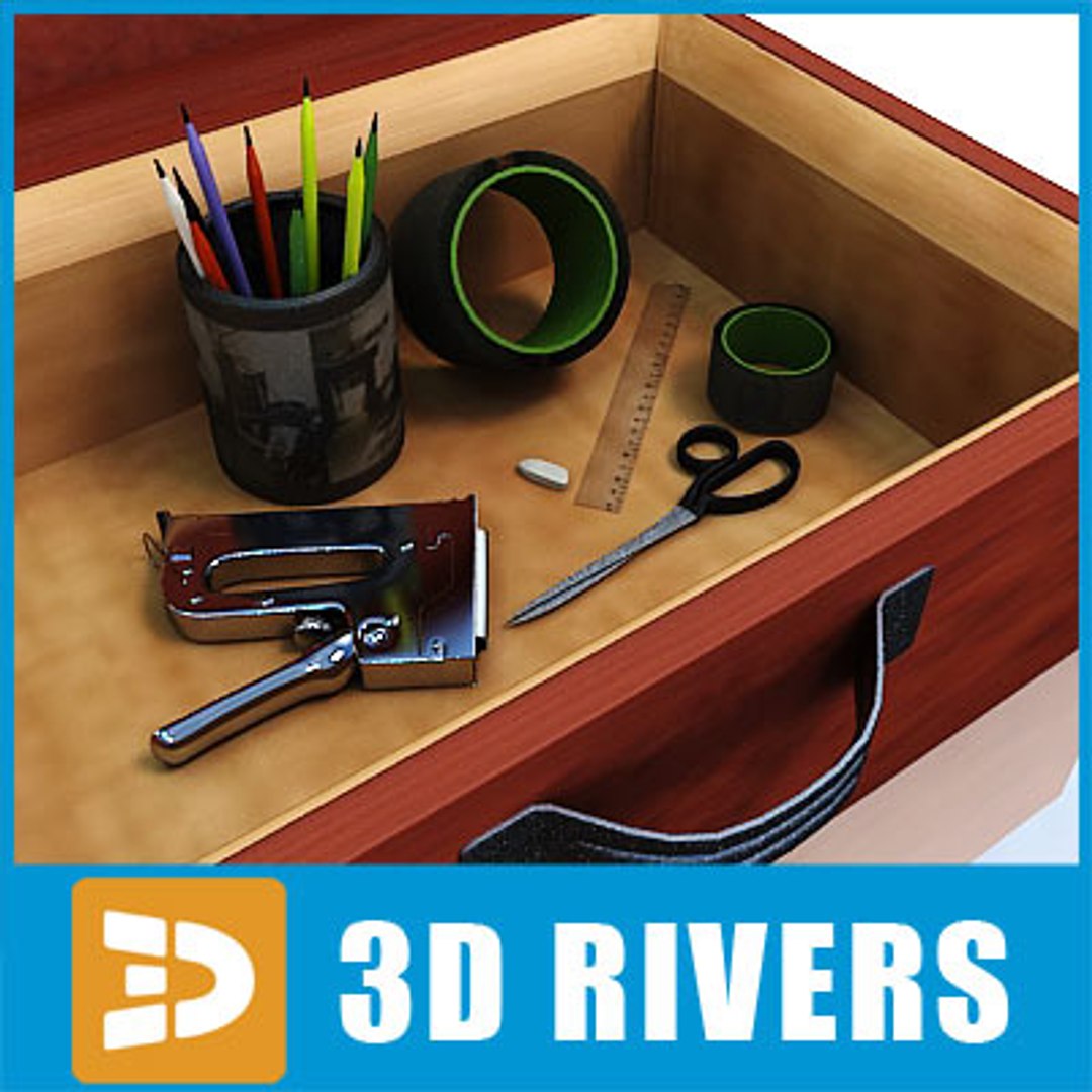 Drawing Set Studio Artist 3d Model