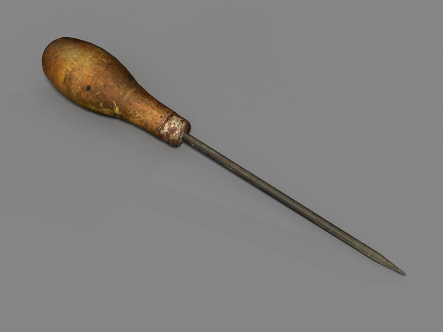 3d old awl tool