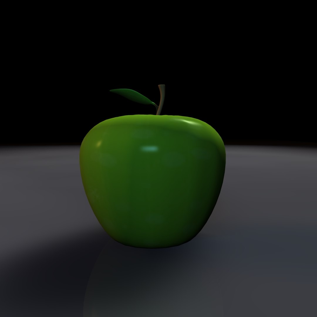 free obj model apple red delicious