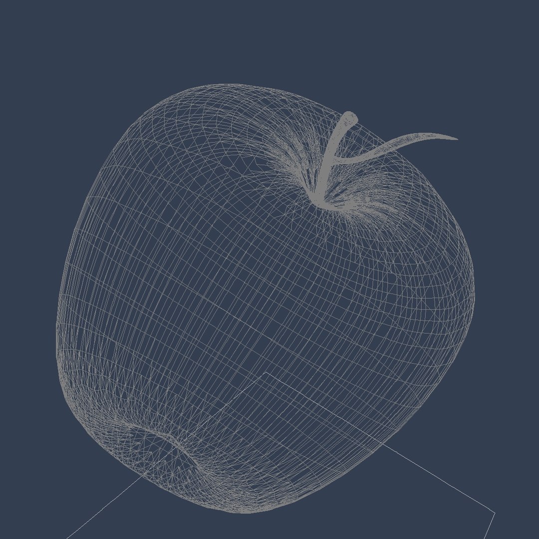free obj model apple red delicious
