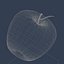 Free Obj Model Apple Red Delicious