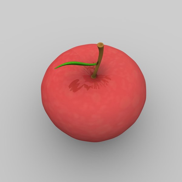 free obj model apple red delicious