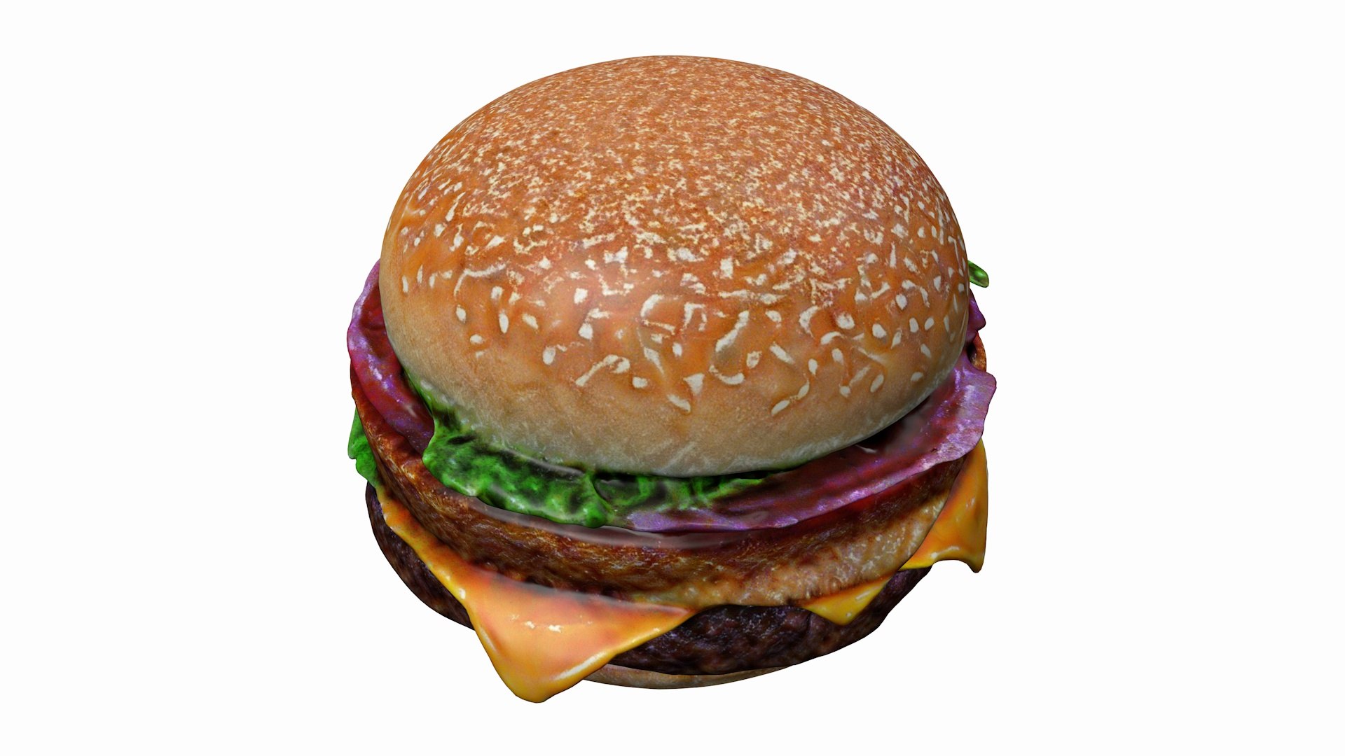 Realistic Burger 3D Model - TurboSquid 2236003