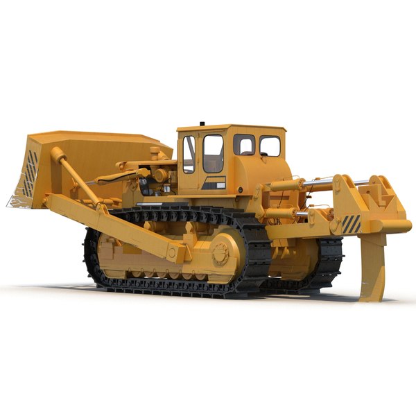 bulldozer rigged 3d model