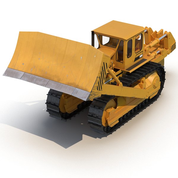 bulldozer rigged 3d model