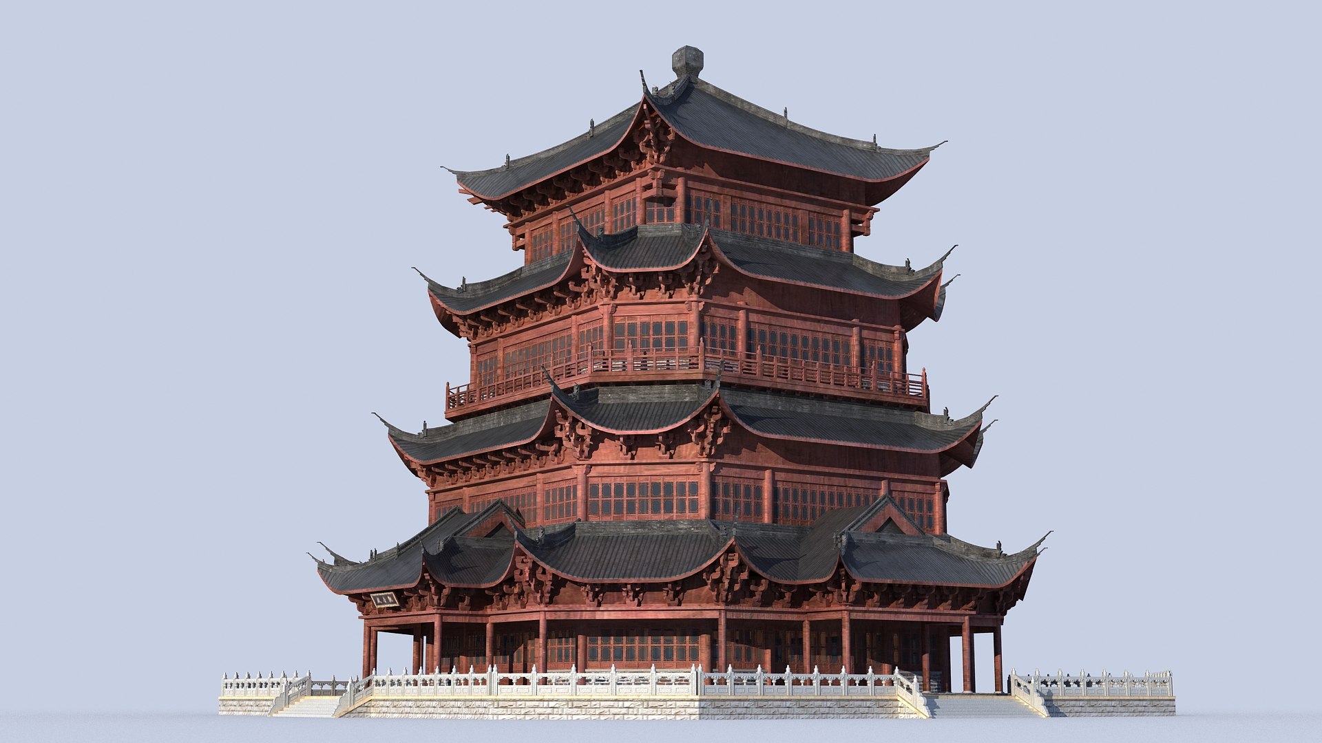 Chinese Building 28 3D Model - TurboSquid 1795376