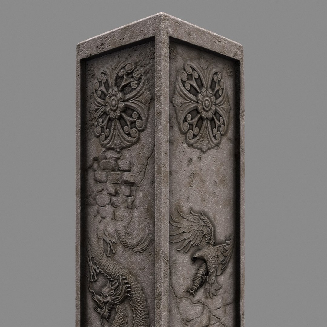 3D Pillar Model - TurboSquid 1201737