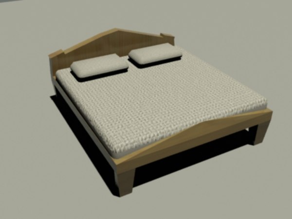 3D 3ds Max bed