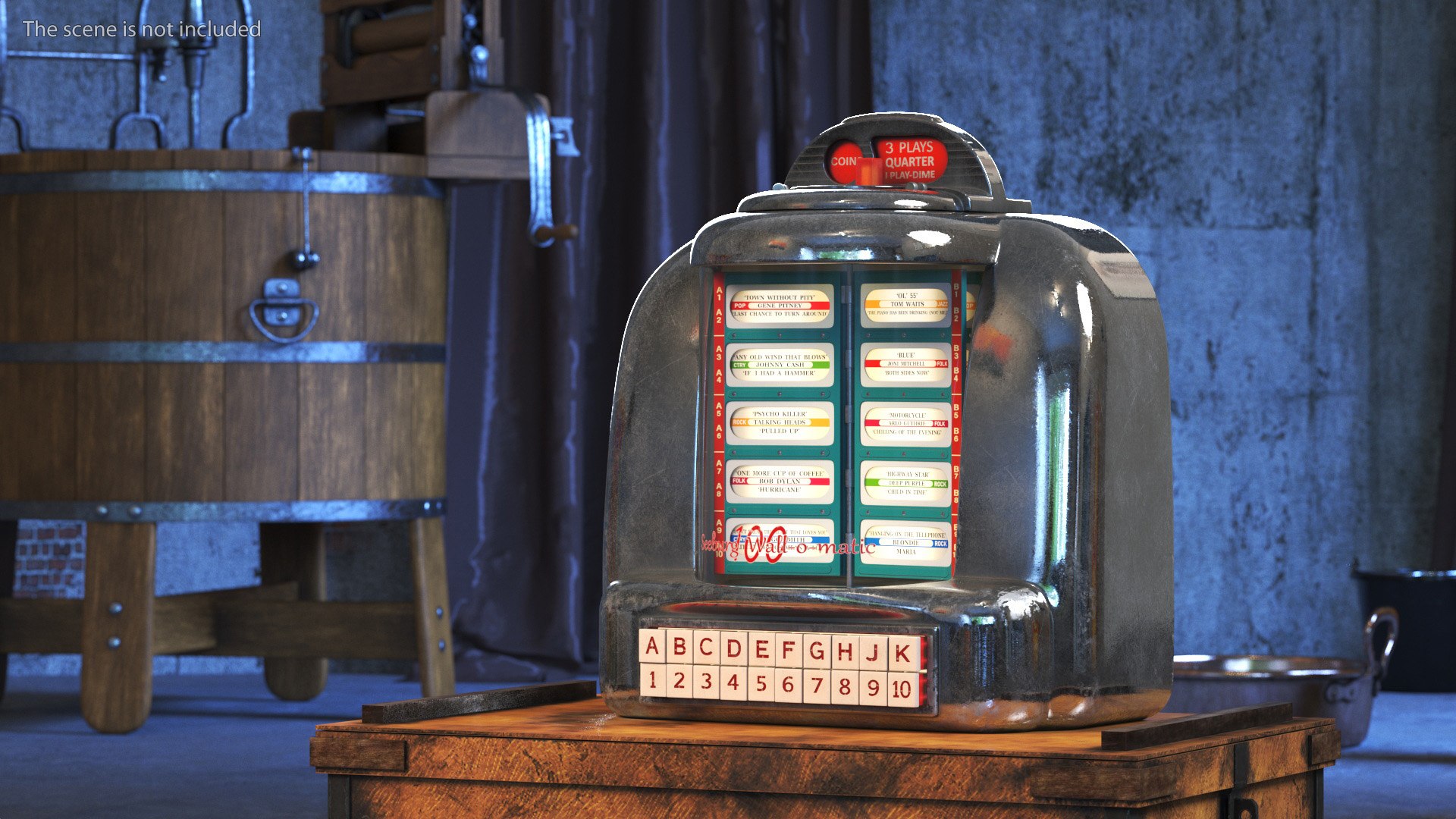 Diner Retro Tabletop Jukebox Seeburg On State 3D Model - TurboSquid 2352050