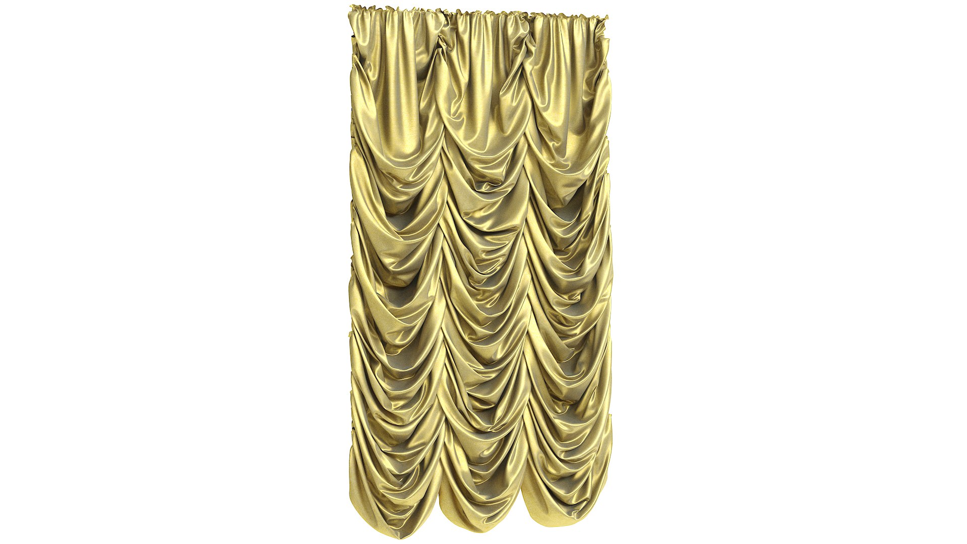 3D Austrian Curtain 001 - TurboSquid 2019632