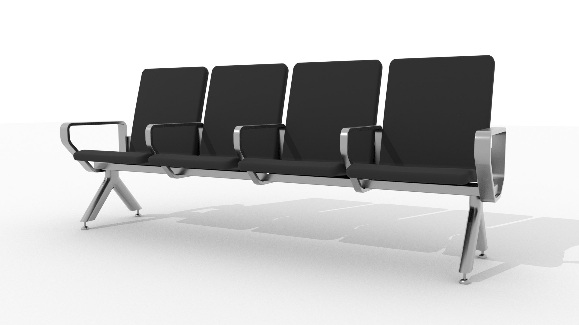 Bench Airport Model - TurboSquid 1654068