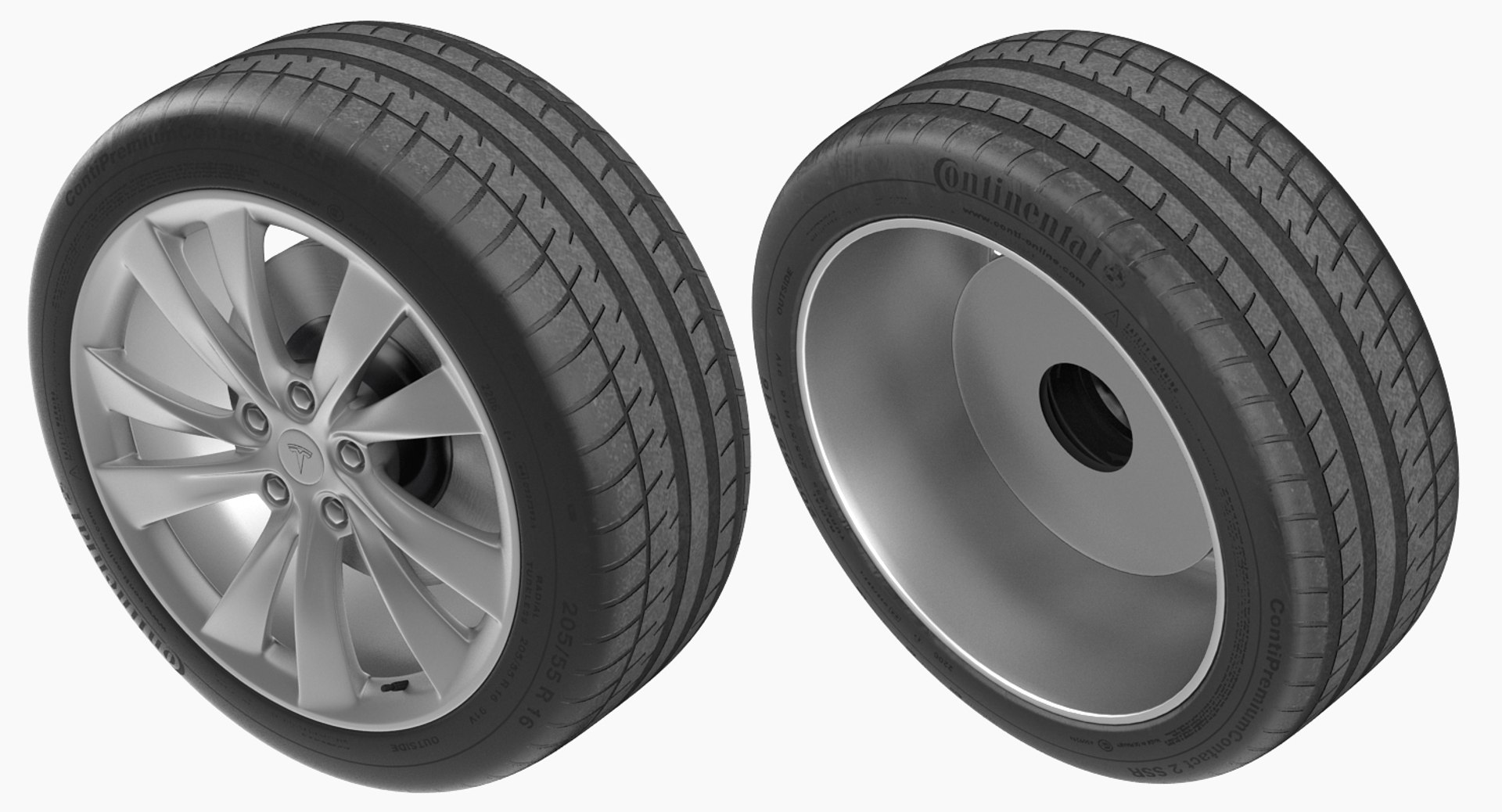 Tesla silver cyclone wheel model | 1143478 | TurboSquid