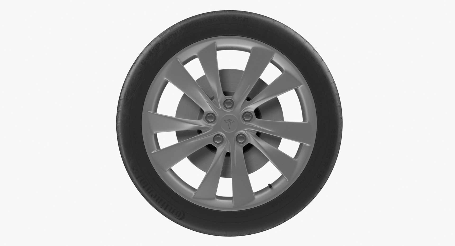 Tesla silver cyclone wheel model | 1143478 | TurboSquid