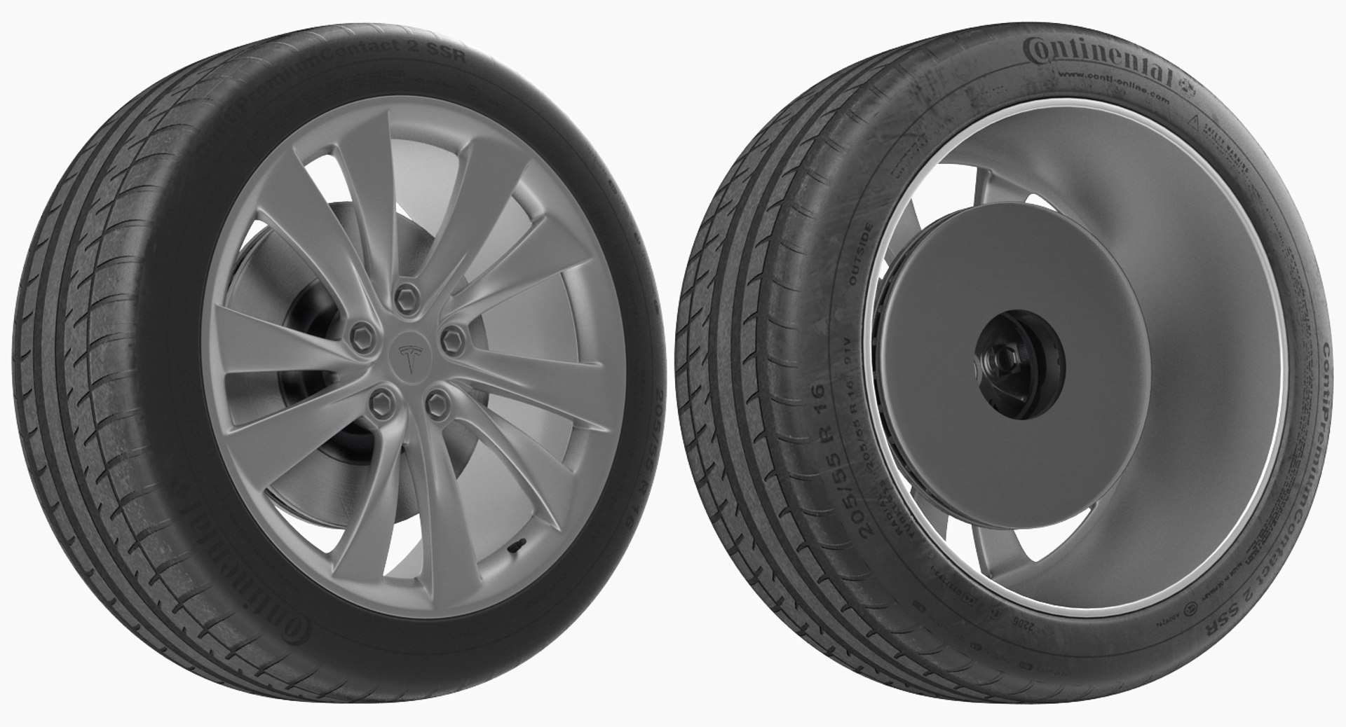 Tesla silver cyclone wheel model | 1143478 | TurboSquid