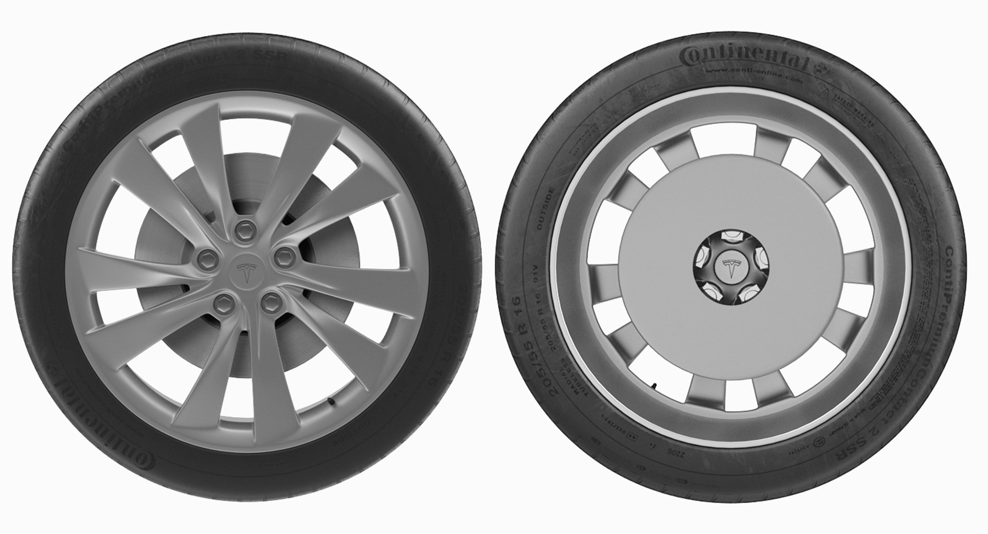 Tesla silver cyclone wheel model | 1143478 | TurboSquid
