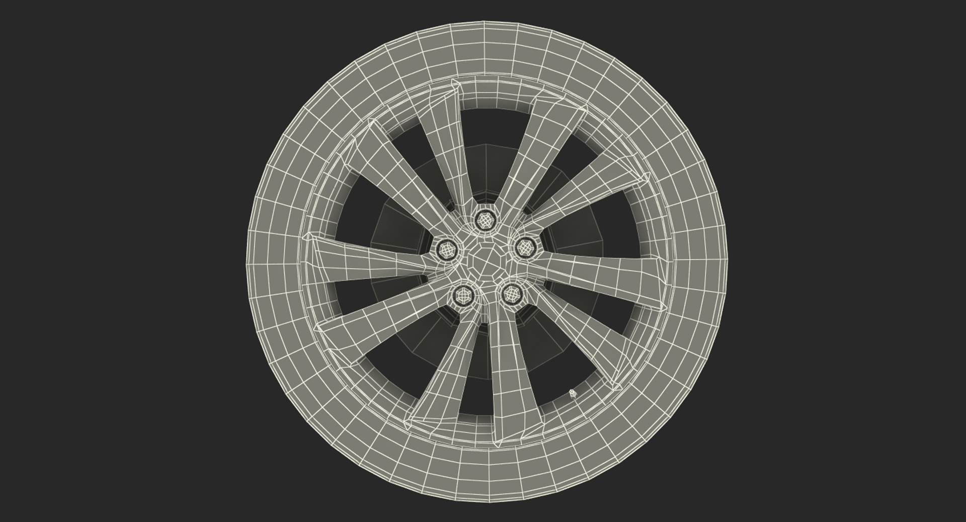 Tesla silver cyclone wheel model | 1143478 | TurboSquid