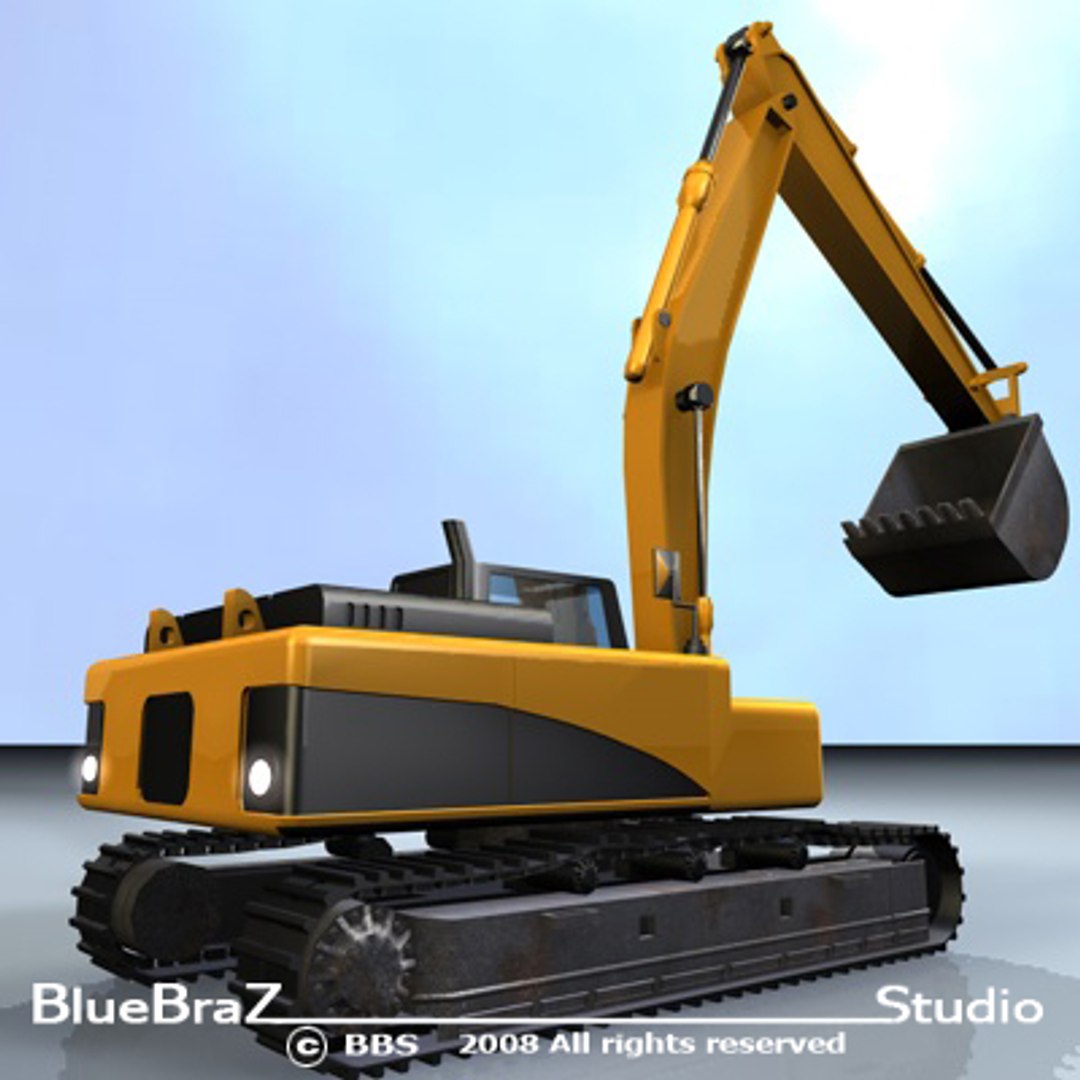 excavator 3d model