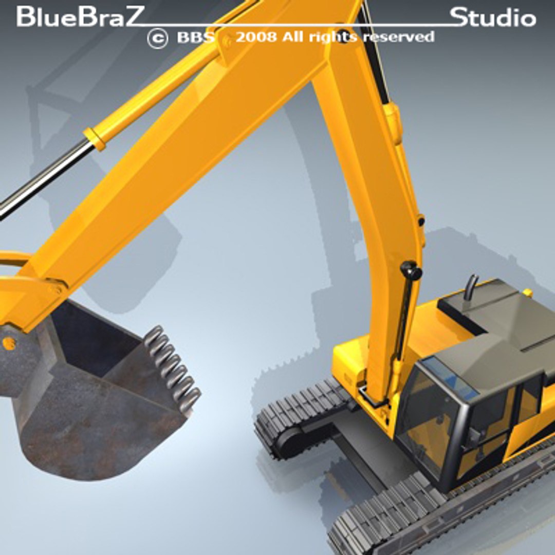 excavator 3d model