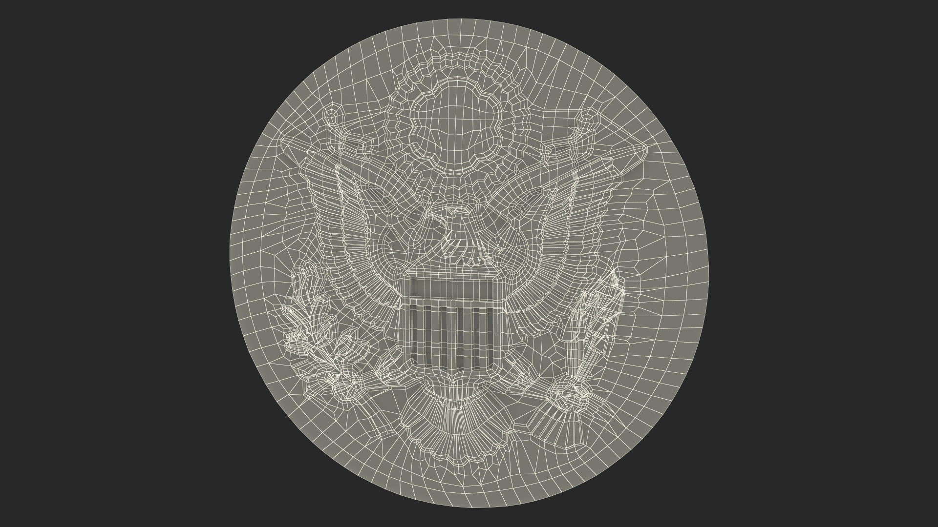 Round Gold Cockade 3D - TurboSquid 2164106