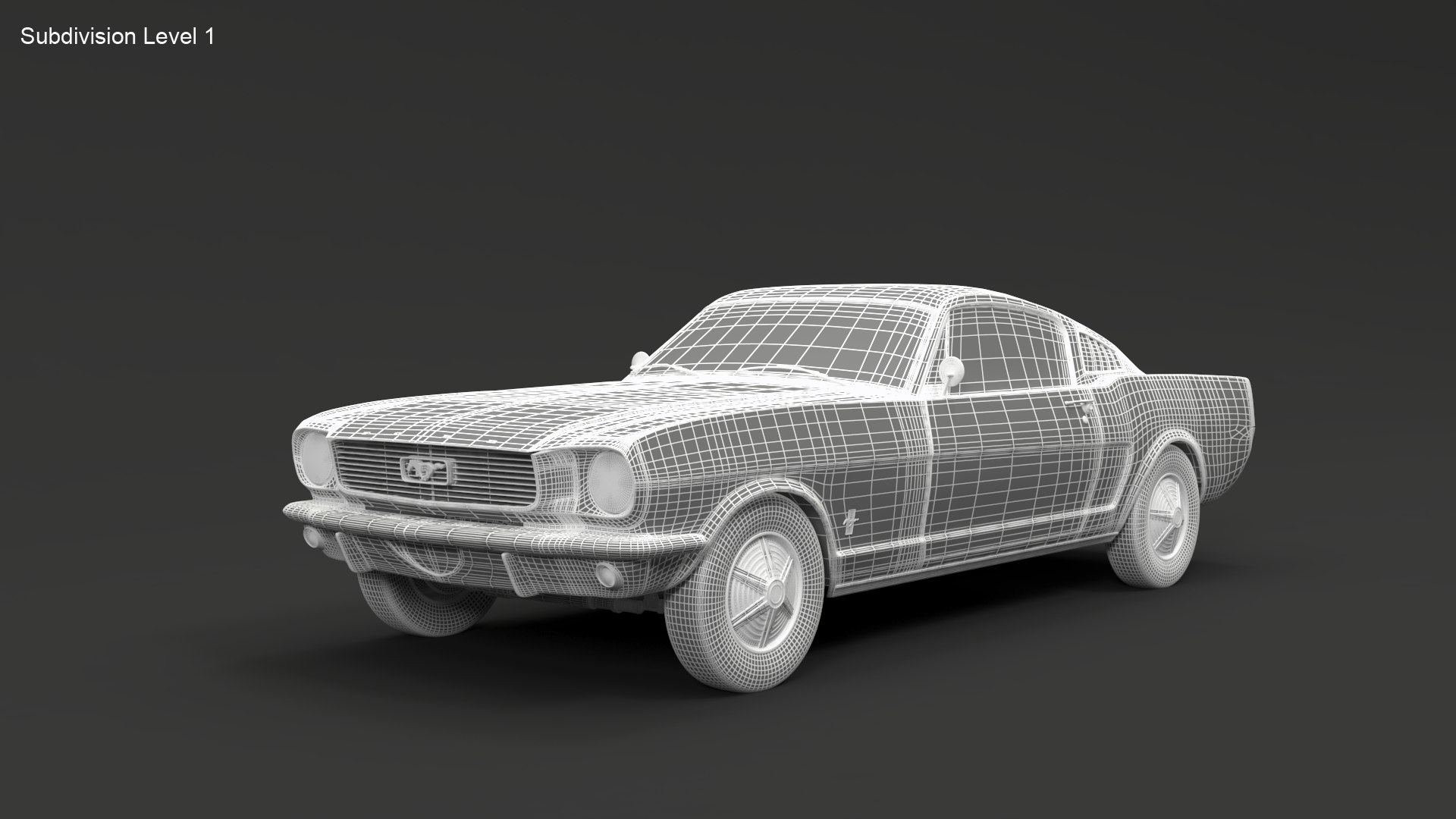 Ford Mustang Fastback 1966 Base 3D Model - TurboSquid 1758659