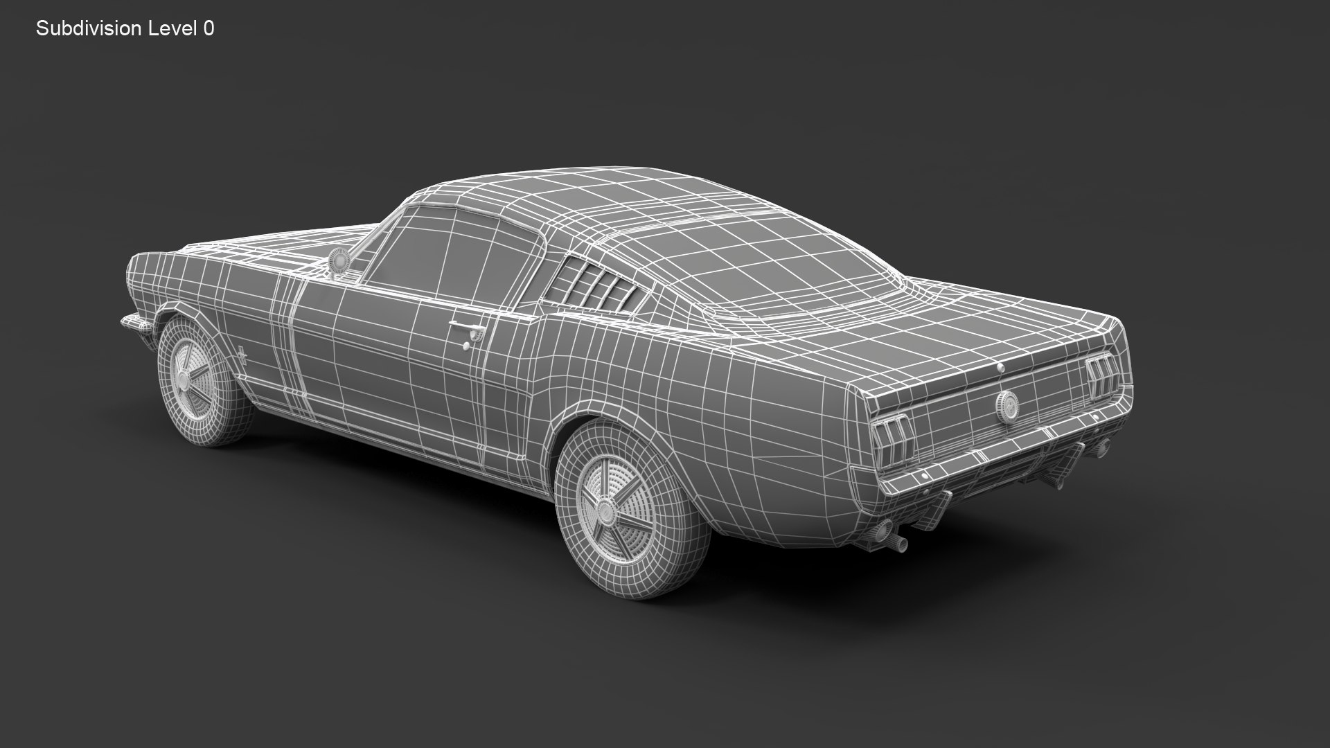 Ford Mustang Fastback 1966 Base 3D Model - TurboSquid 1758659