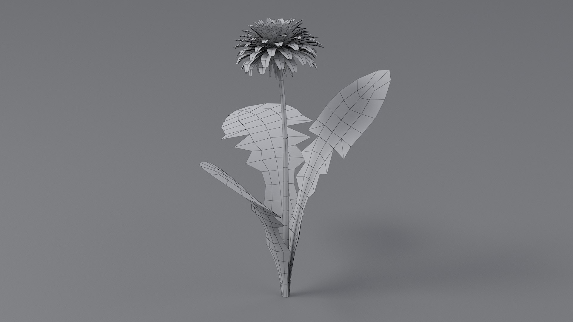 3D Cartoon Dandelion 02 - TurboSquid 2048030