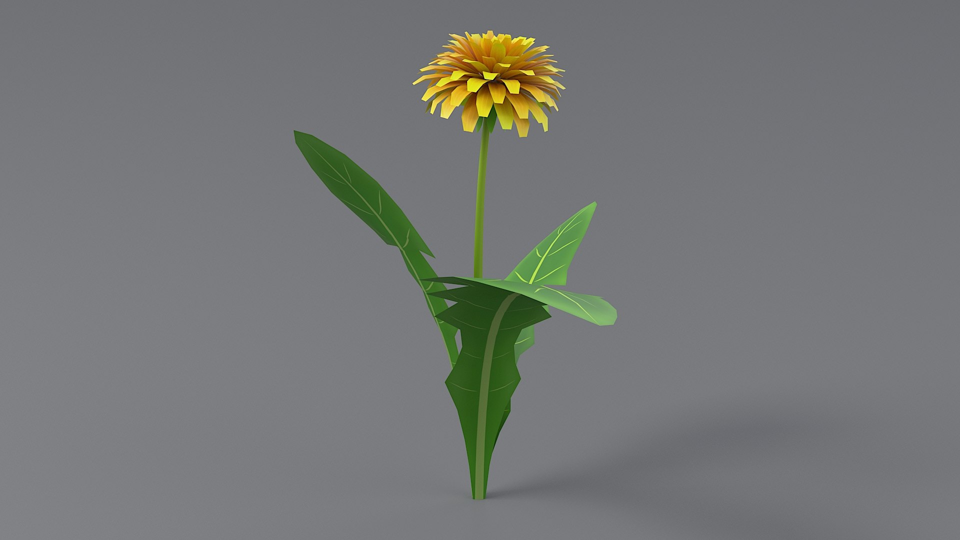 3D Cartoon Dandelion 02 - TurboSquid 2048030