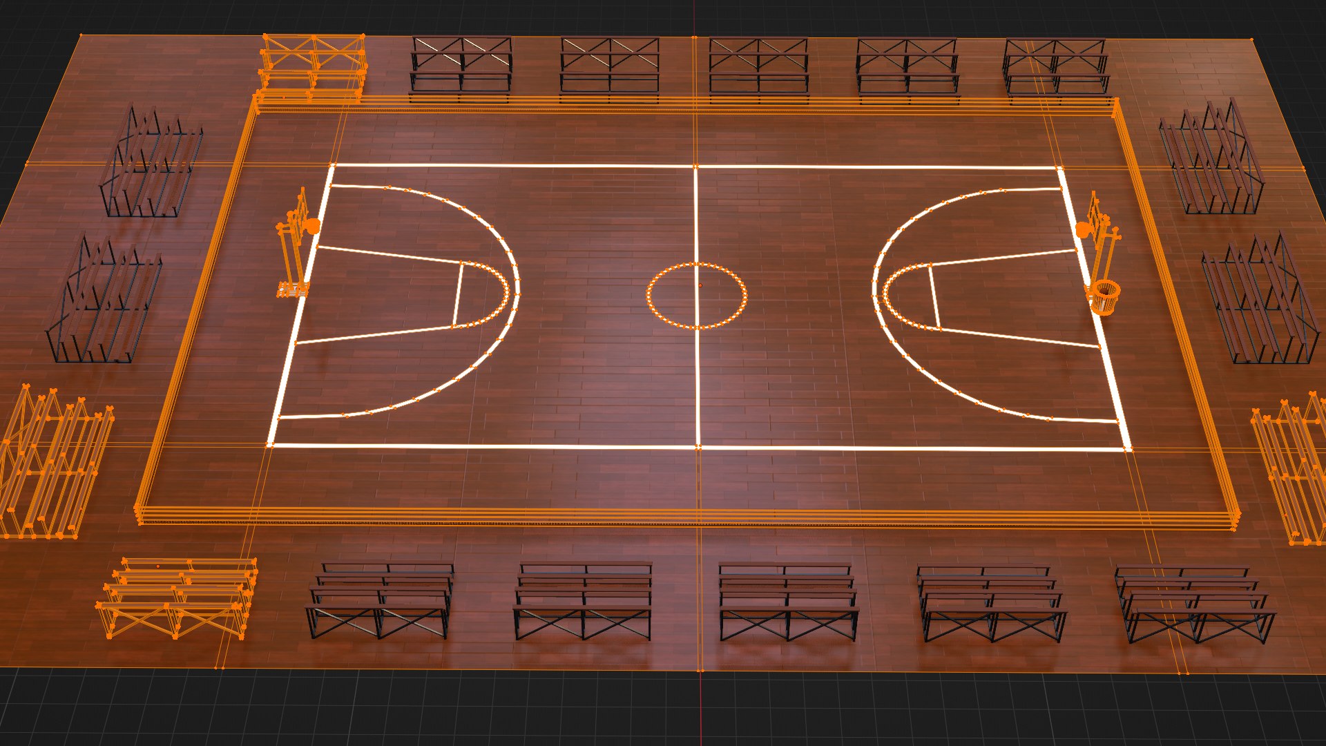 3D Basketball Place Model - TurboSquid 1915223