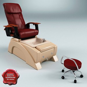 Download Free & Premium Pedicure Chair 3D Models | TurboSquid