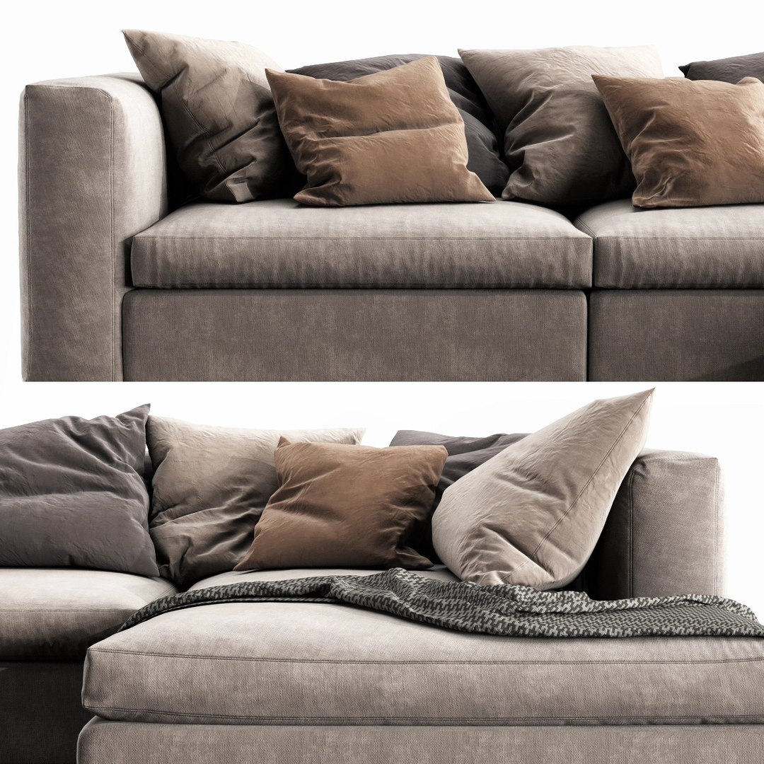 Poliform Dune Chaise Lounge Model - TurboSquid 1470494