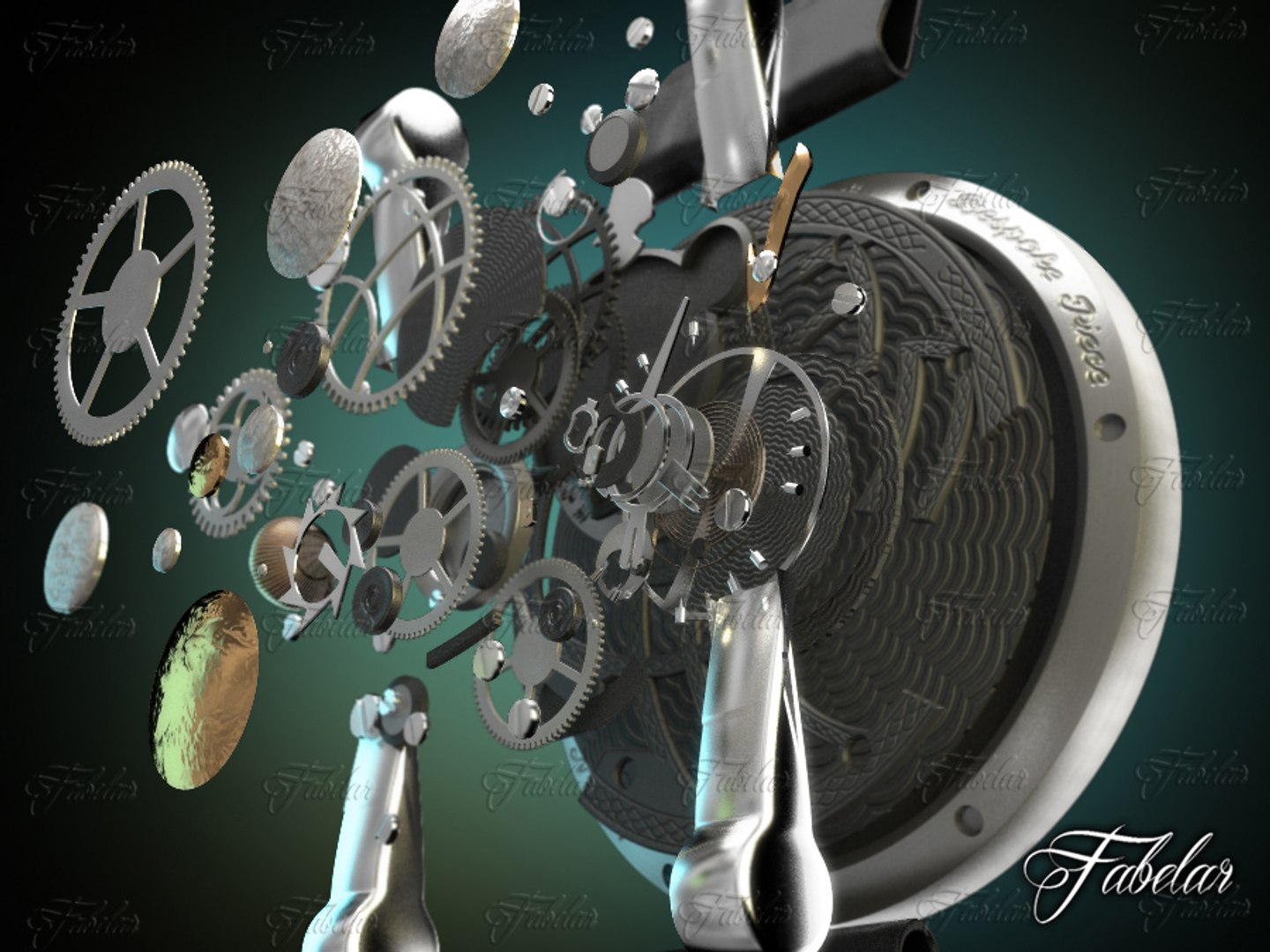 3d Watch Mechanism Model