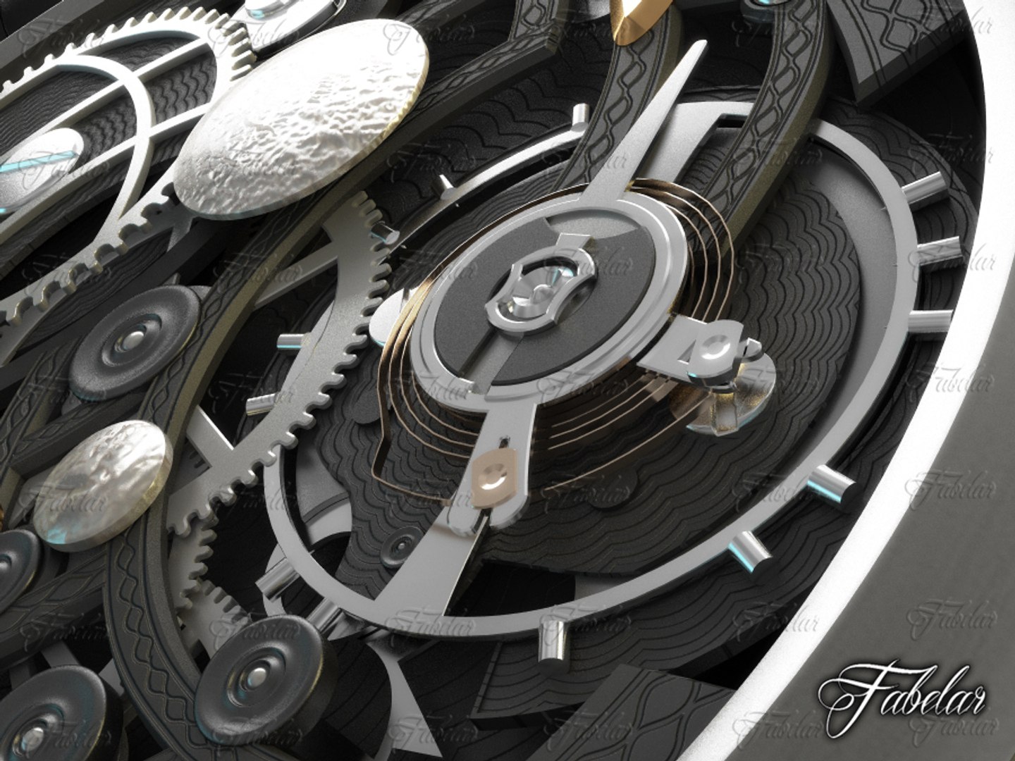 3d Watch Mechanism Model