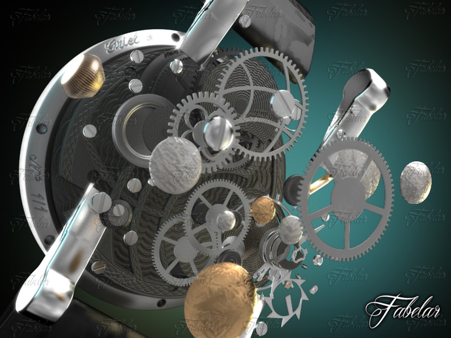 3d Watch Mechanism Model