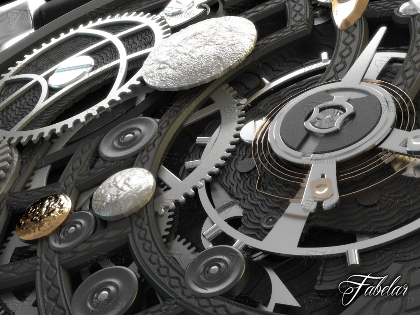 3d Watch Mechanism Model