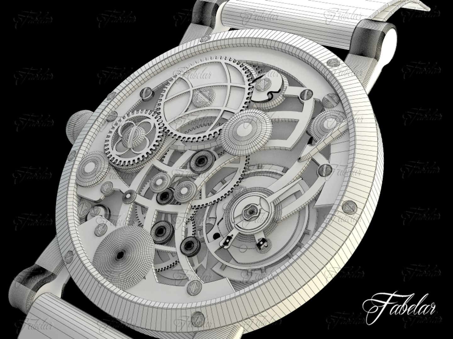 3d Watch Mechanism Model