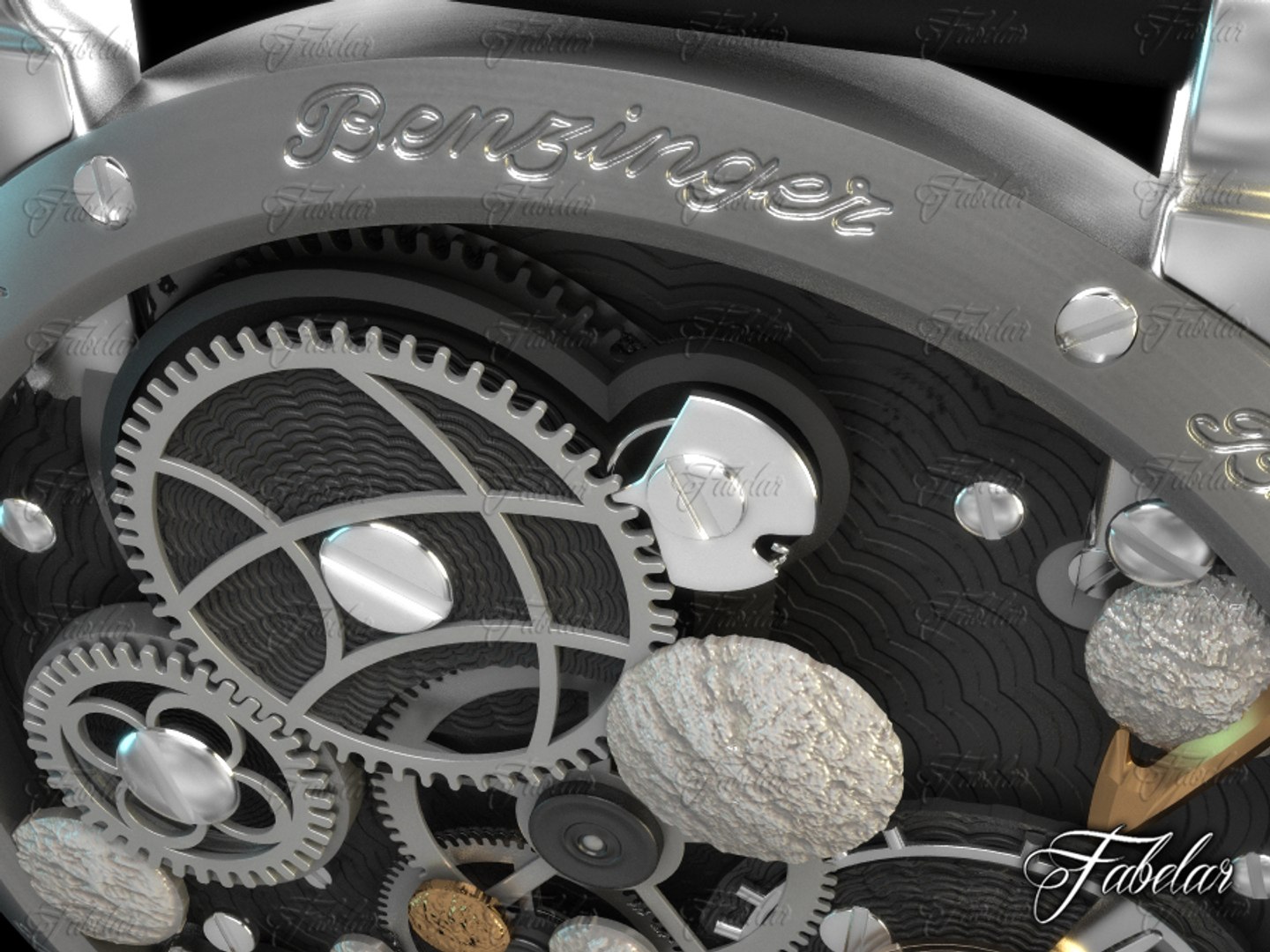 3d Watch Mechanism Model
