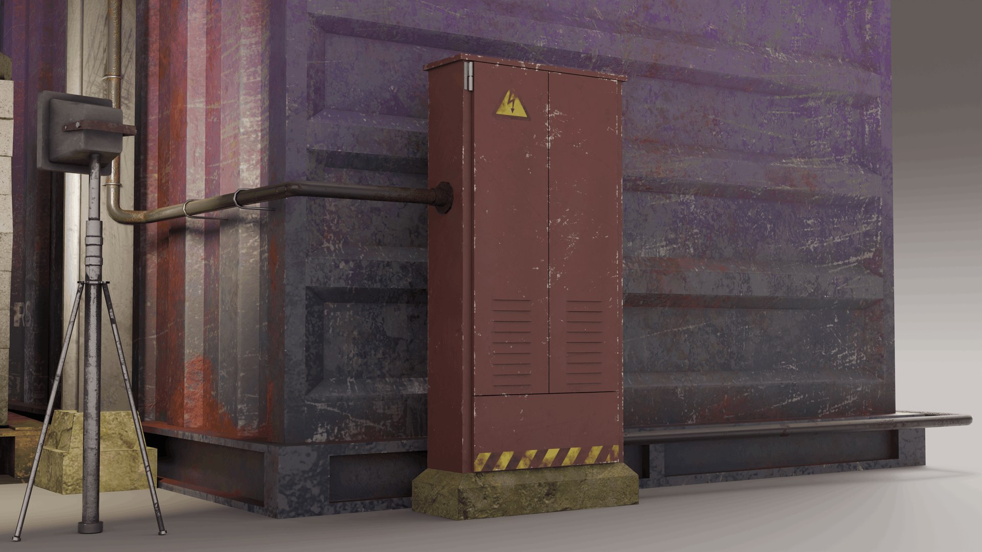 Shipping Container House Props 3D Model - TurboSquid 2351548