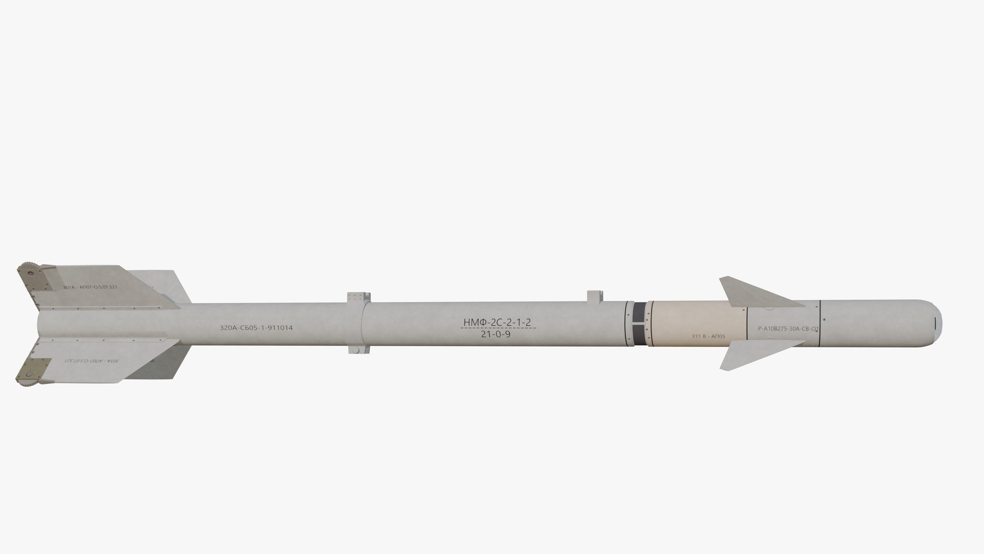 R3-S Soviet Air To Air Missile Game Ready Model PBR 3D Model ...