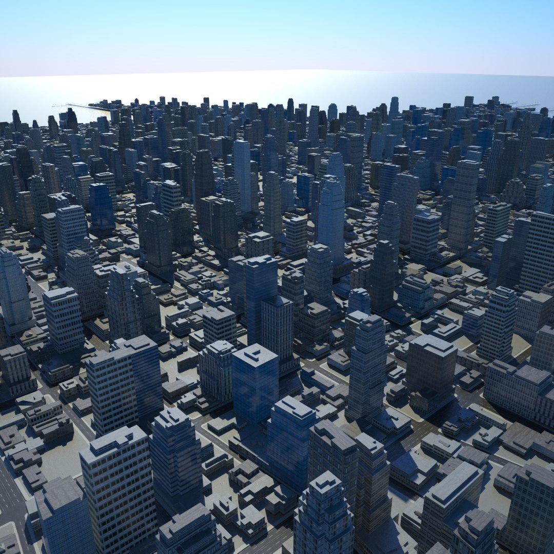 Cityscape Scene 3d Max