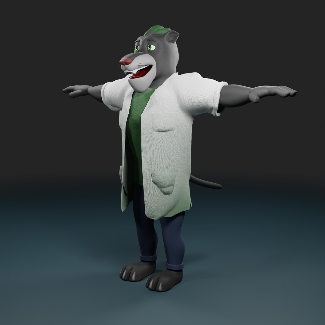 Panther Character Humanoid 3D Model - TurboSquid 2062868