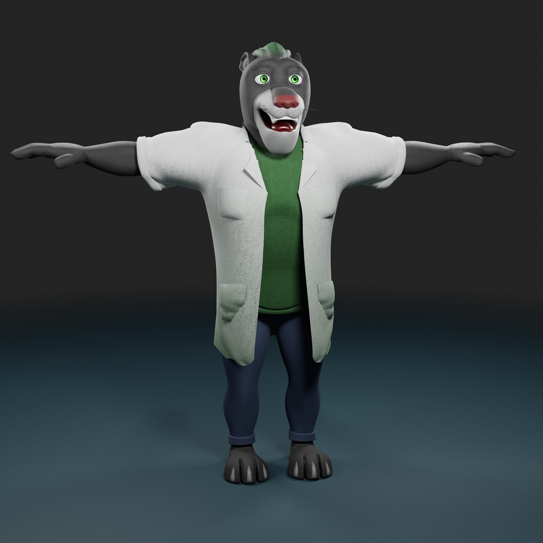 Panther Character Humanoid 3D Model - TurboSquid 2062868