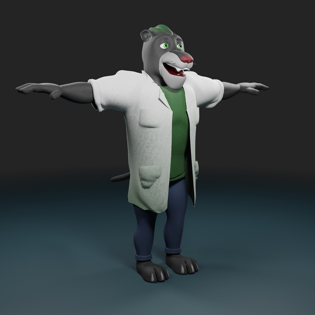 Panther Character Humanoid 3D Model - TurboSquid 2062868