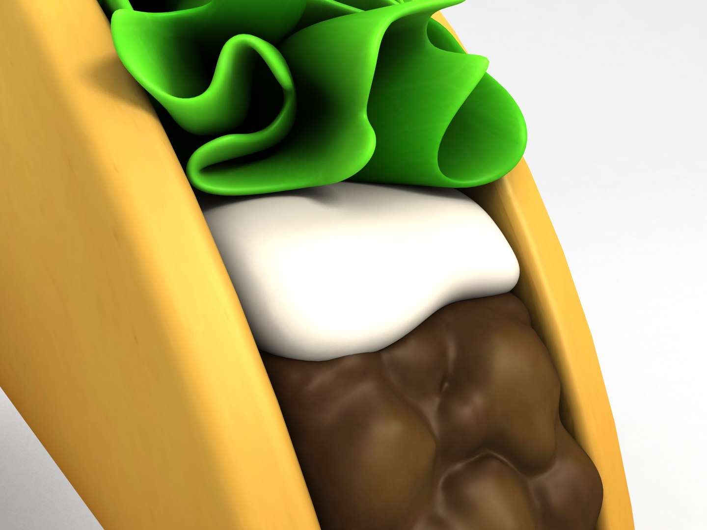 3D Taco Cartoon - TurboSquid 1280778