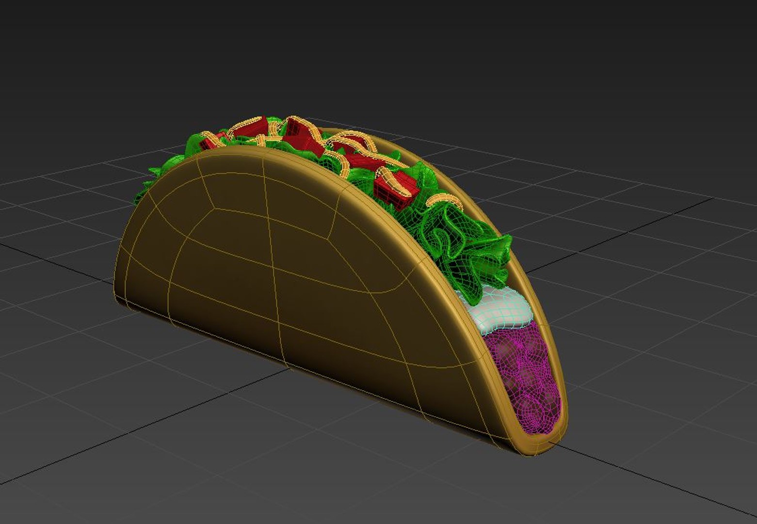 3D Taco Cartoon - TurboSquid 1280778